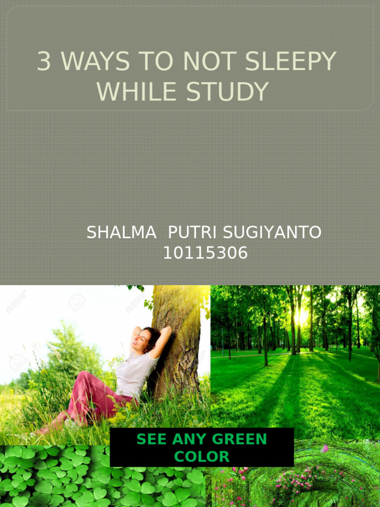 How To Stay Awake While Studying | PDF