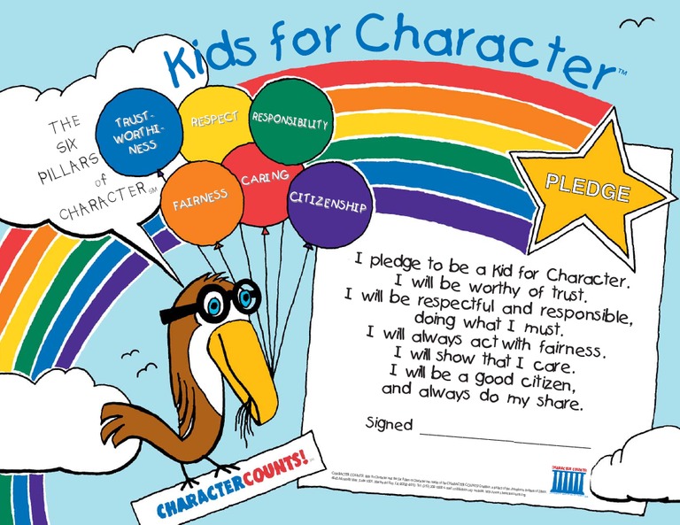 Character Pledge for Kids | PDF