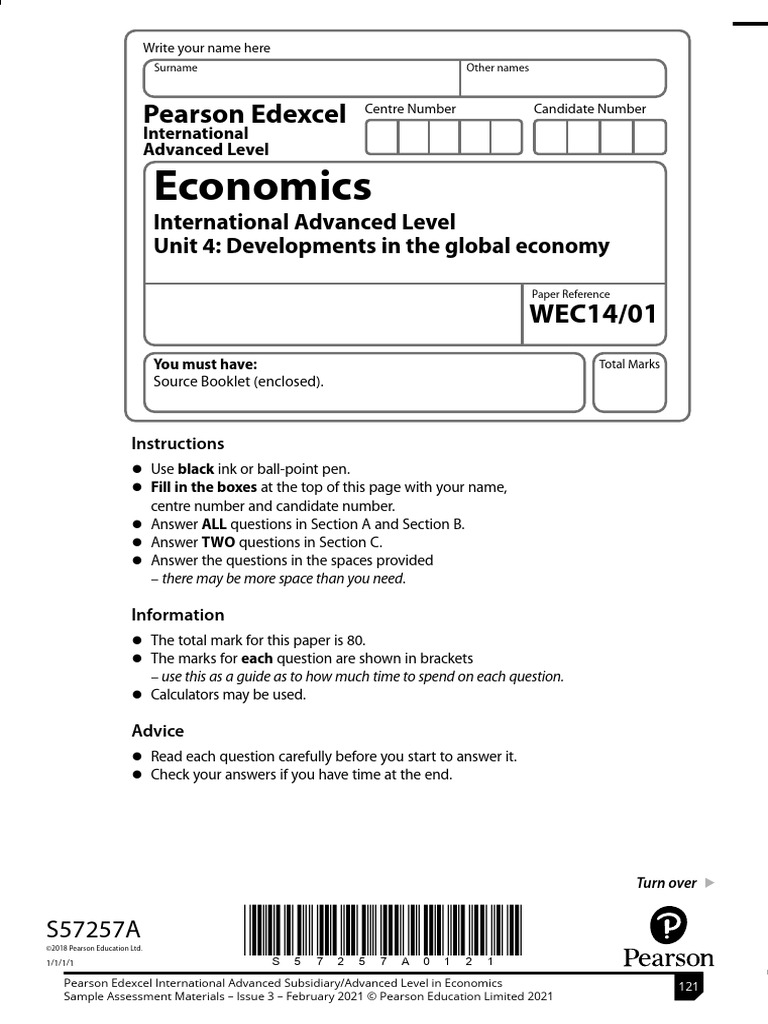 Econ A2 Test Paper Limited | PDF