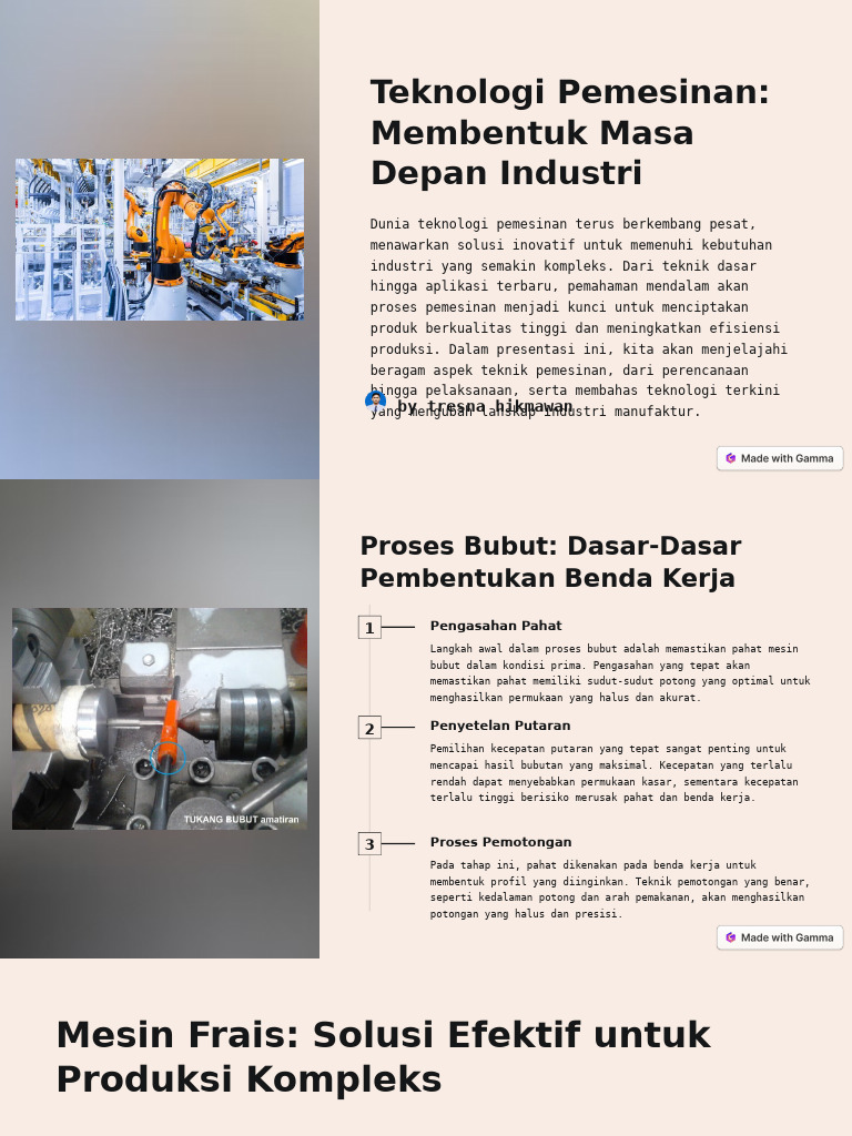 Teknologi Pemesinan Membentuk Masa Depan Industri | PDF