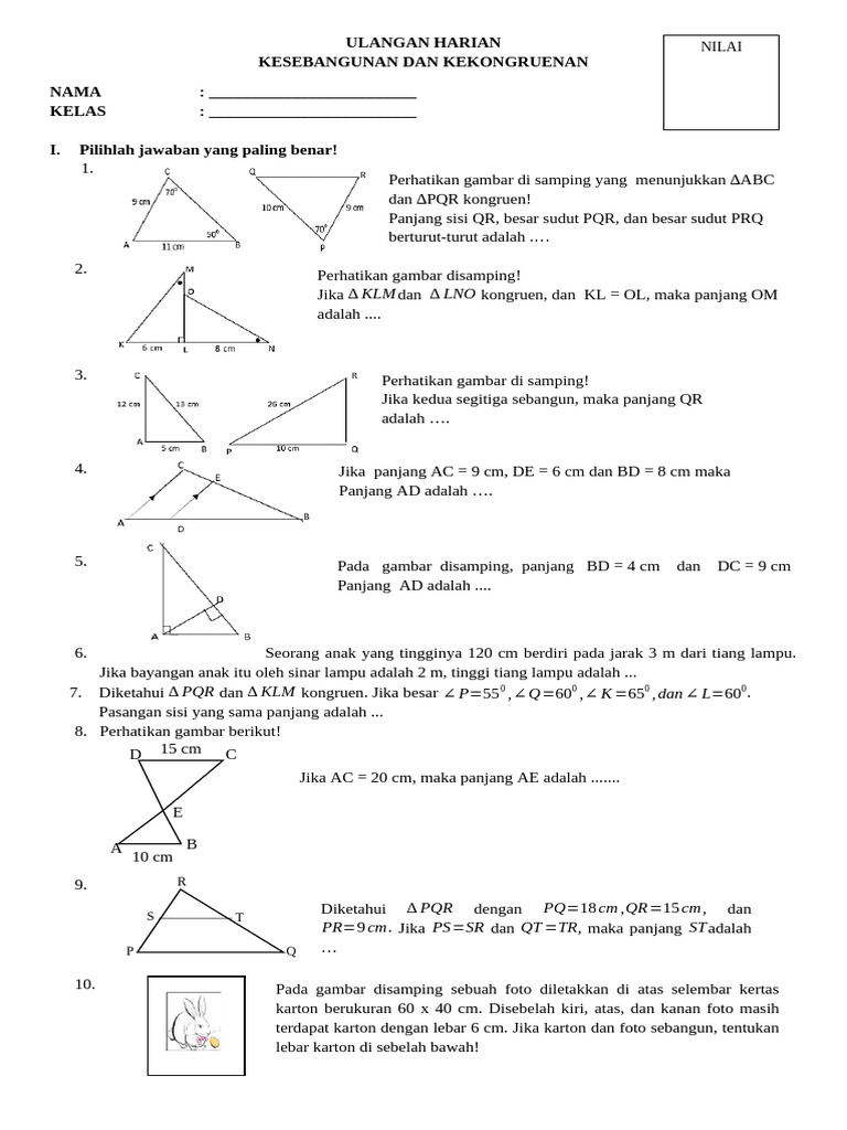Ulangan Harian 2024 | PDF