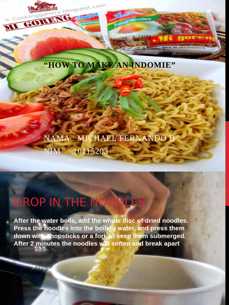 How To Make Indomie | PDF