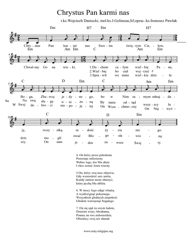 Chrystus Pan Karmi Nas | PDF