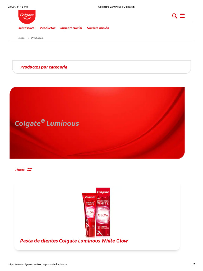 Colgate® Luminous - Colgate® | PDF
