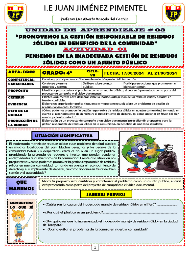 DPCC 4° Sesion 1 | PDF