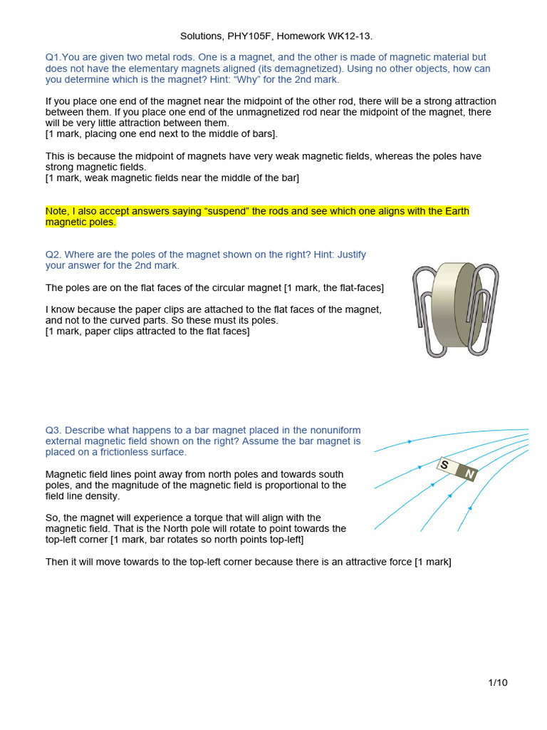 Solutions WK12 13 | PDF