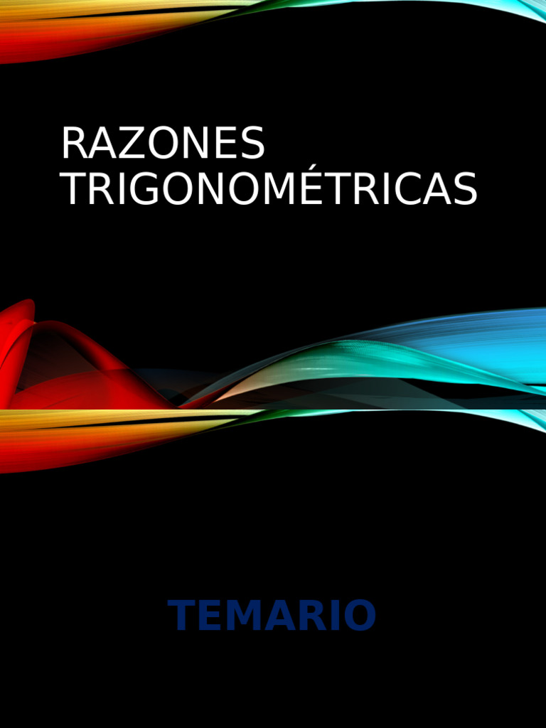 Introducción a las Razones Trigonométricas | PDF | Funciones ...