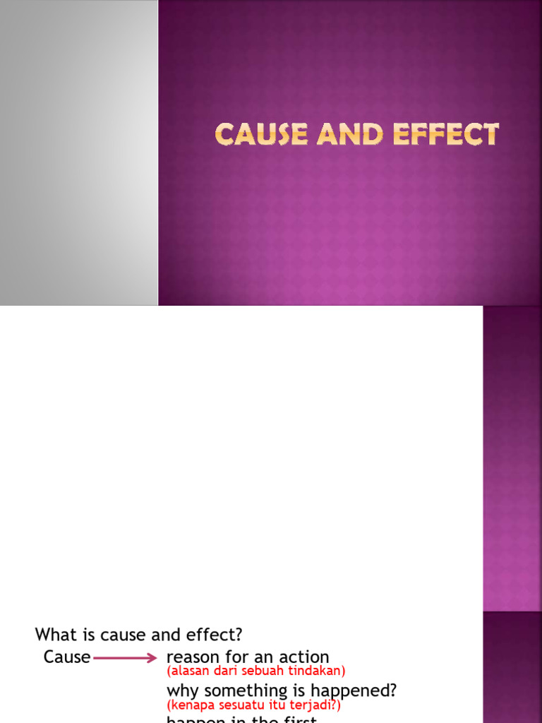 1 Cause and Effect | PDF