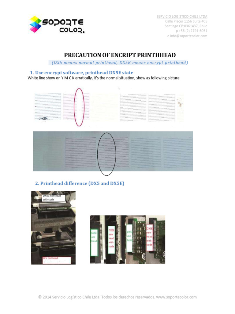 Encript Printhead DX5 | PDF