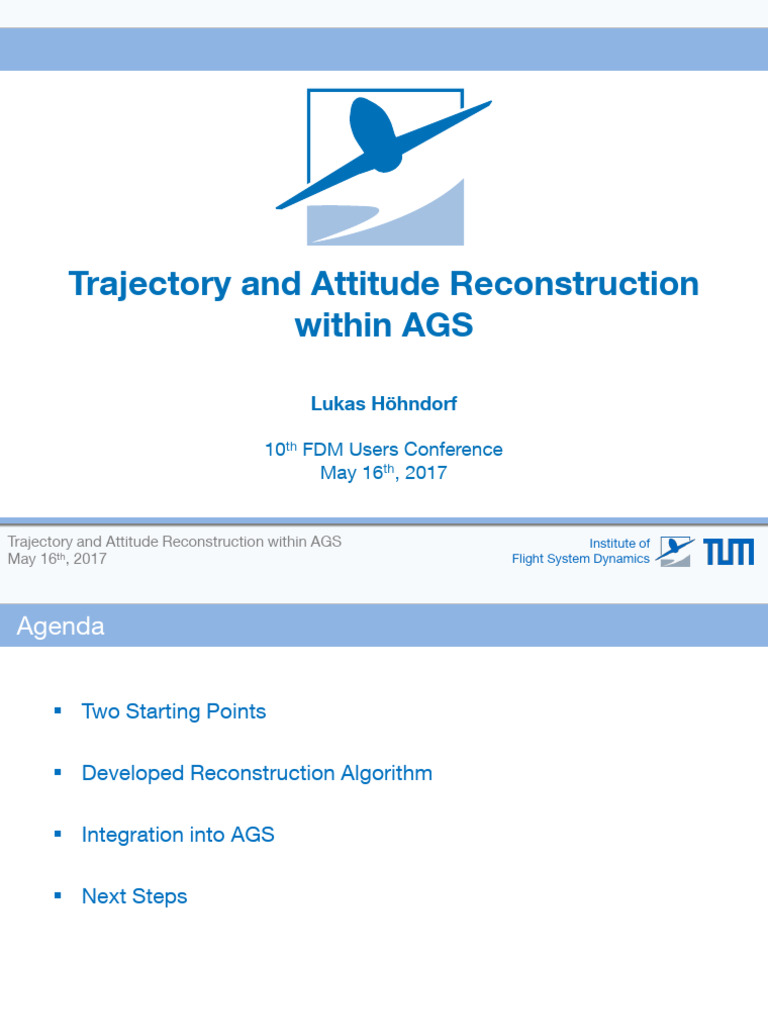 Trajectory And Attitude Reconstruction With I Nags Tum Pdf