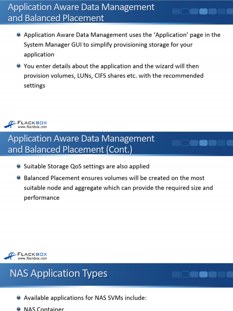 17-05 Application Aware Data Management and Balanced Placement | PDF