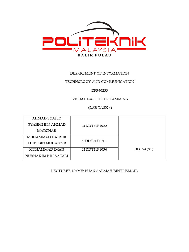 labtask 4 | PDF labtask 4 | PDF