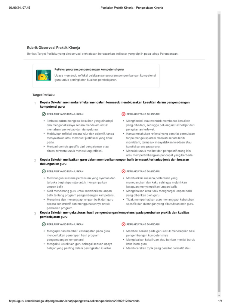 Refleksi Program Pengembangan Kompetensi Guru | PDF