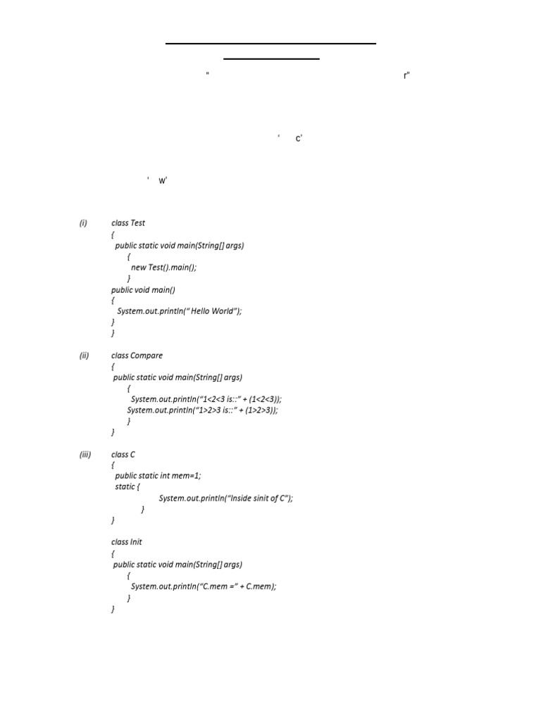 JAVA Assignment 1-1 | PDF | Computers