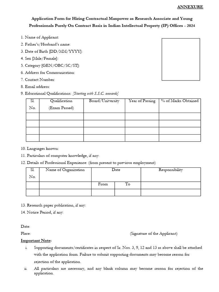 Application_Form 96 | PDF
