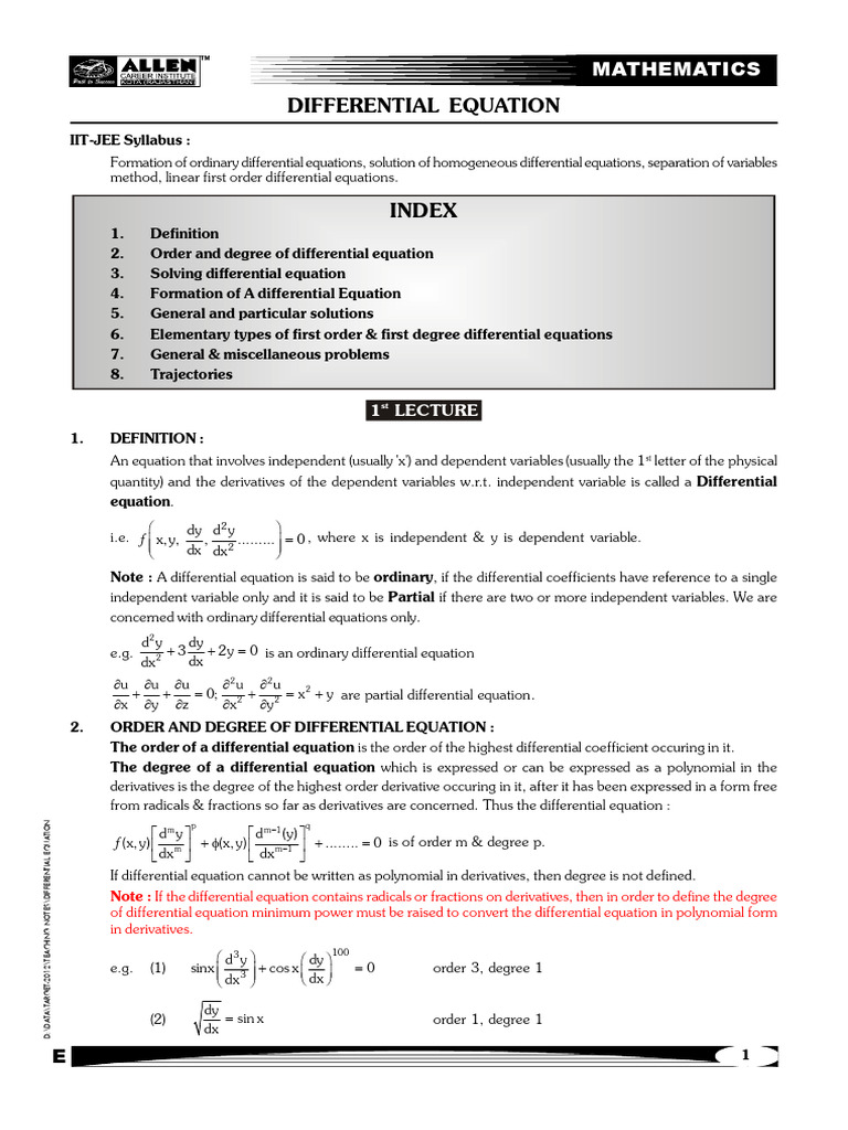 Differential | PDF