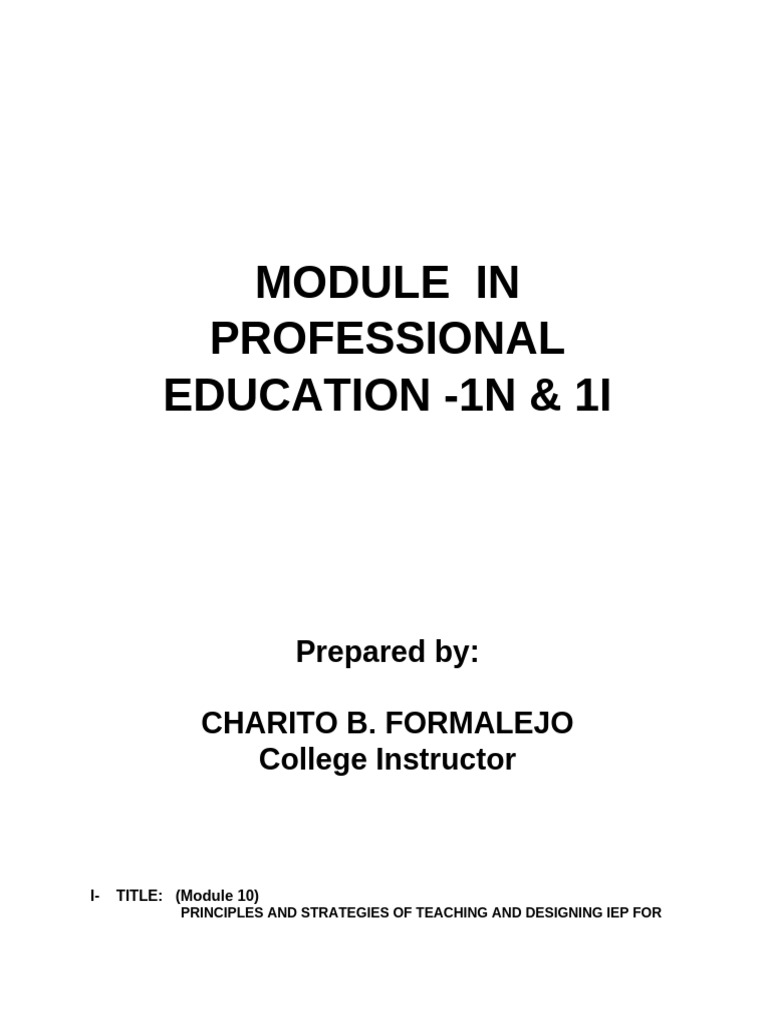 Module 10 Inclusive | PDF