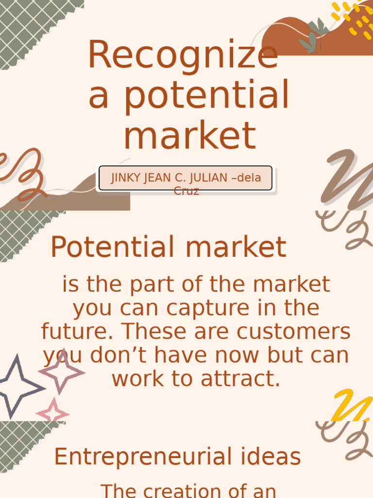 Recognize A Potential Market | PDF