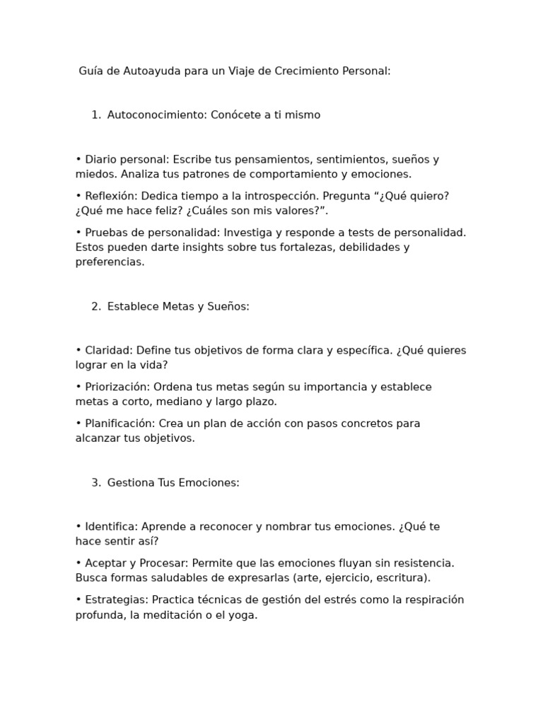 Guia Autoayuda | PDF