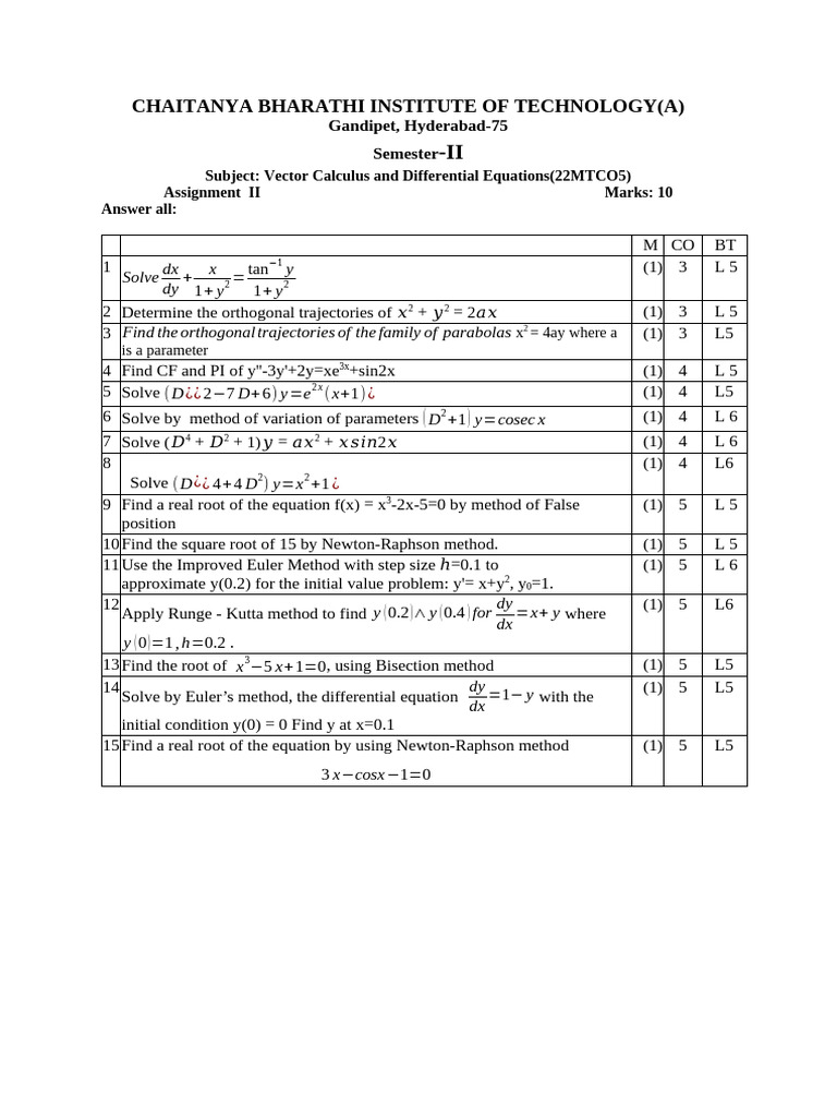 VCDE Assignment 2 MECH | PDF