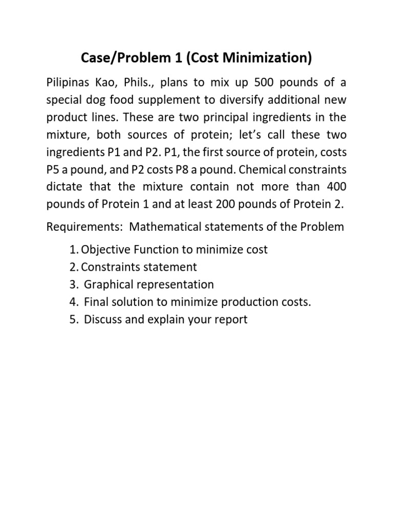Case Problem 1 | PDF