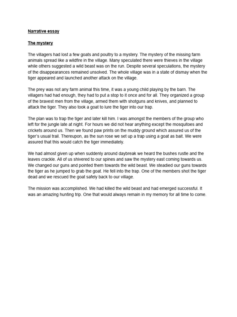 Narrative Essay | PDF