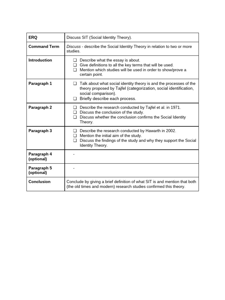 ERQ Outline | PDF
