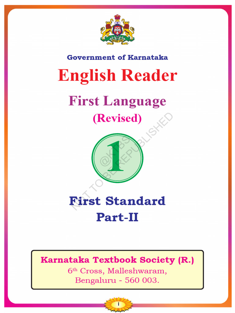 1st STD English FL Part - 2 | PDF | Reading Comprehension