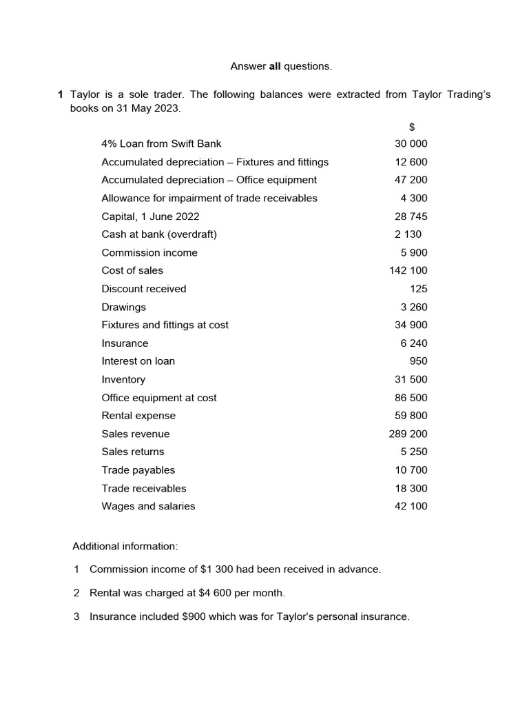 NAS 4E5N 2023 Prelim P2 Qns | PDF