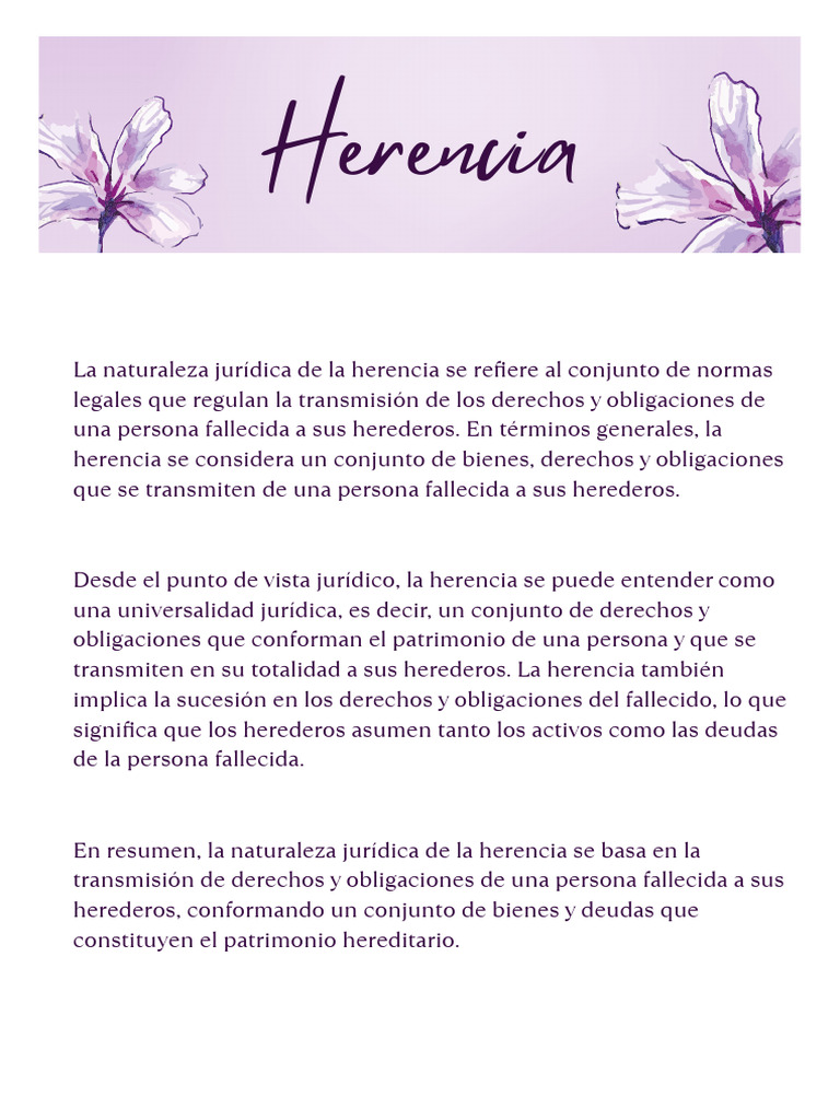Que Es Herencia | PDF