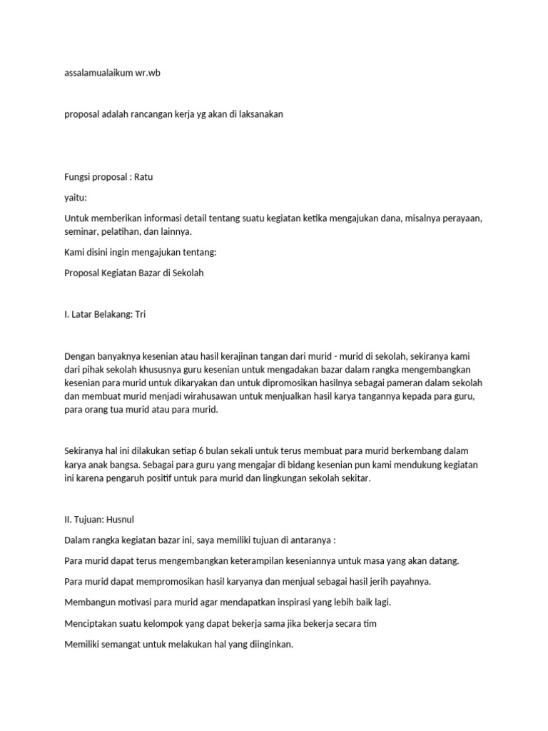 Proposal B Indo | PDF