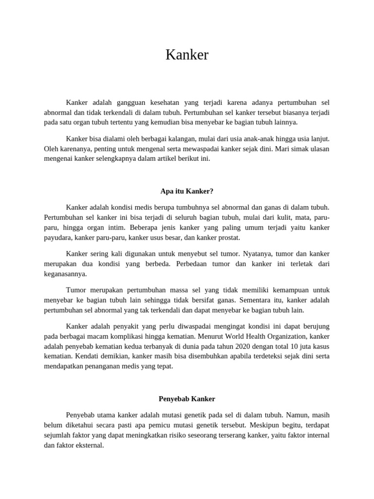 KANKER | PDF