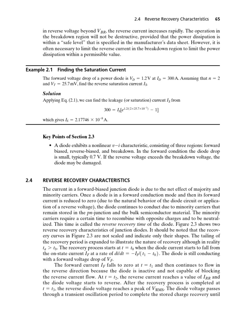 06 CA-1-Power Diode Reverse Recovery Characteristics | PDF