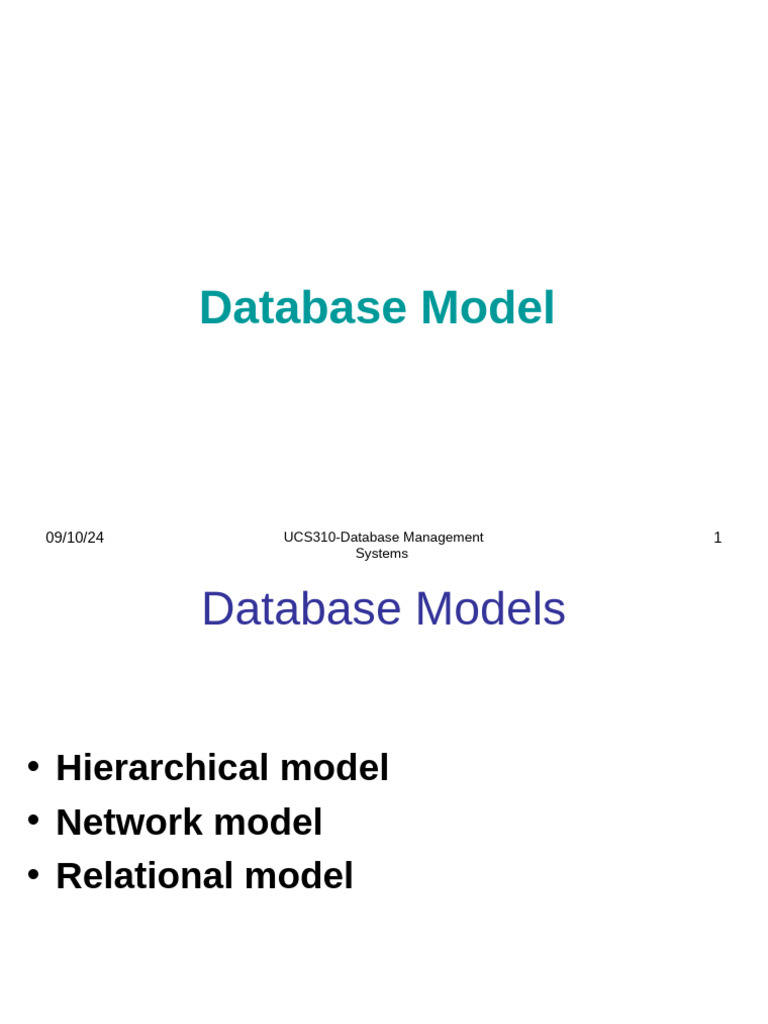 Ch3_Database Model (3) | PDF