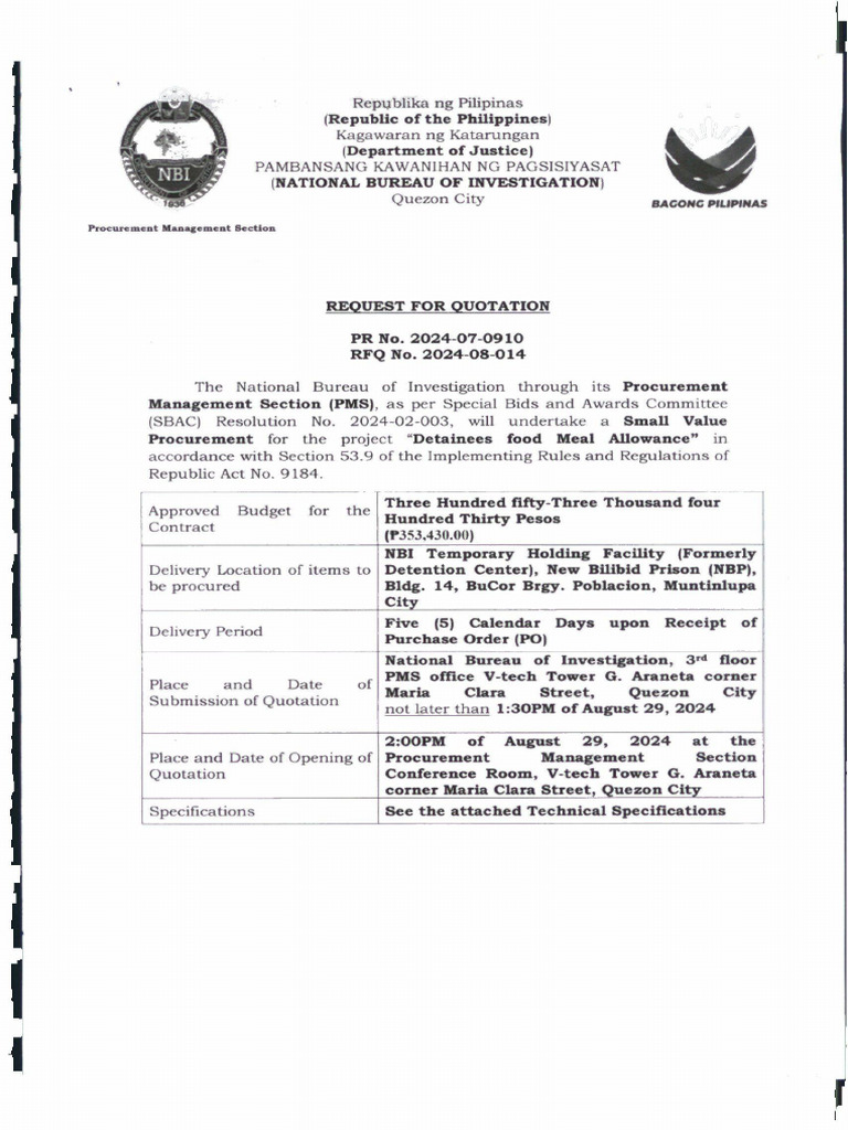 Detainees Food Meal Allowance 2 | PDF