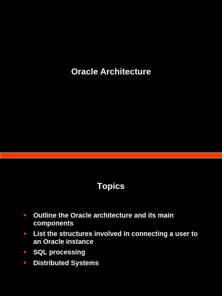 Oracle Database Architecture | PDF