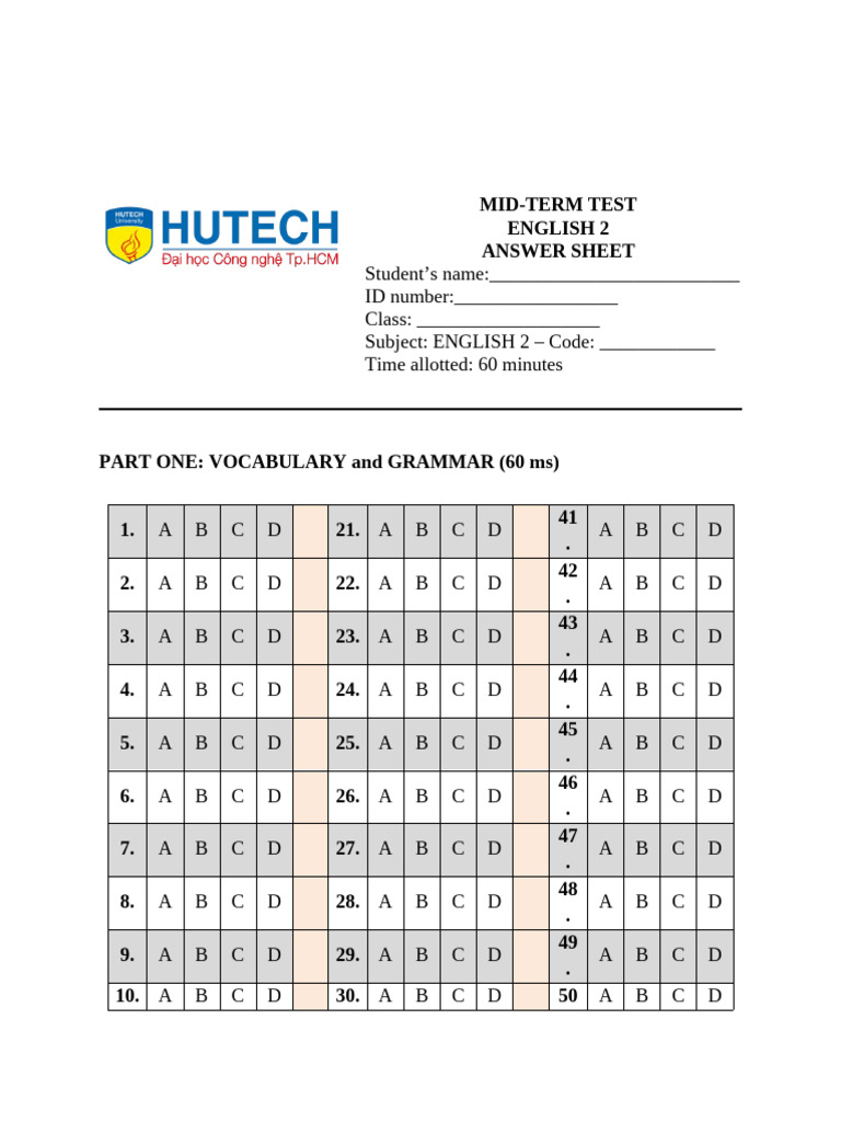 Answer Sheet AV2 NEW | PDF