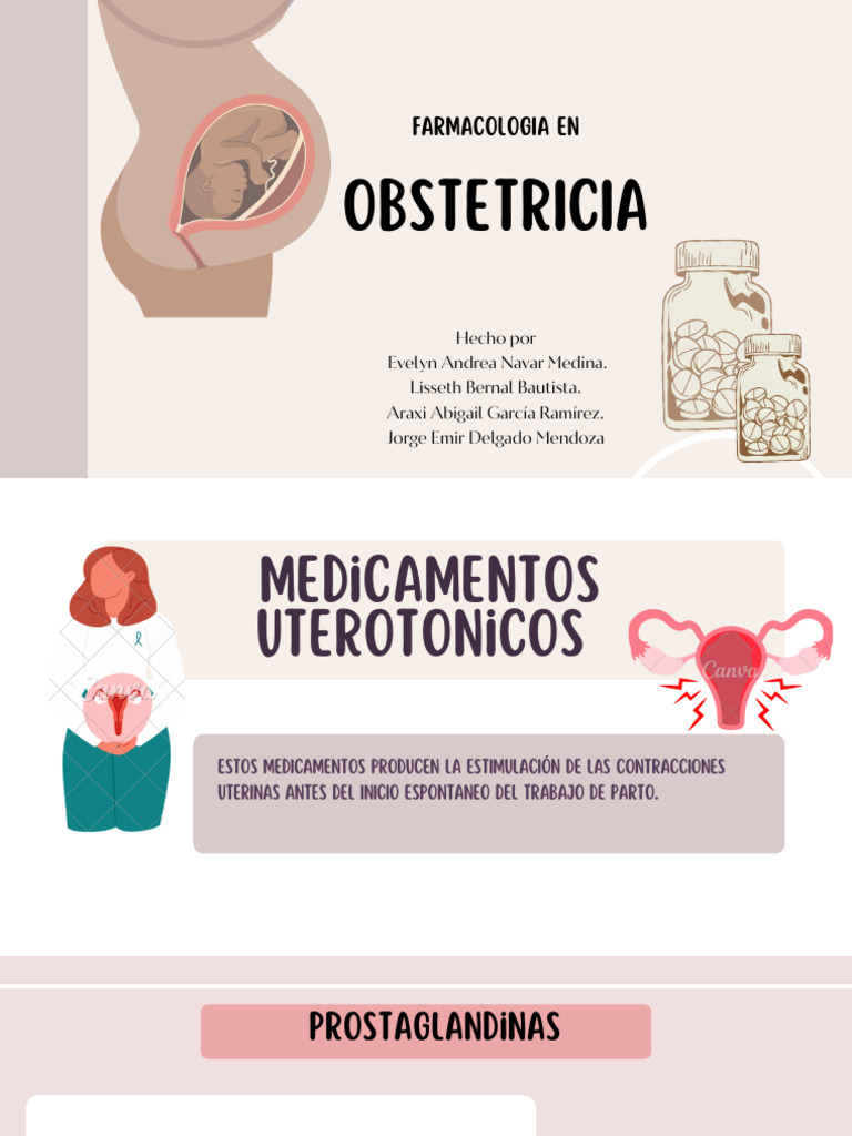 Medicamentos Uterotónicos y Tocolíticos | PDF | Parto | Droga anti ...