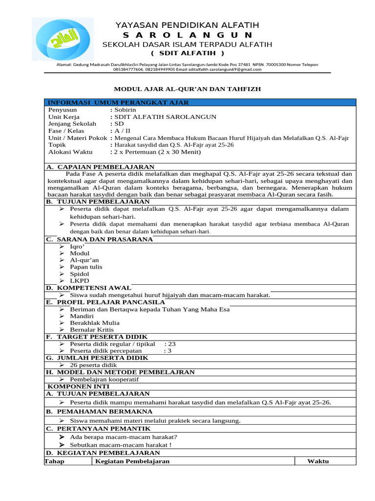 Modul Sobirin Fix | PDF