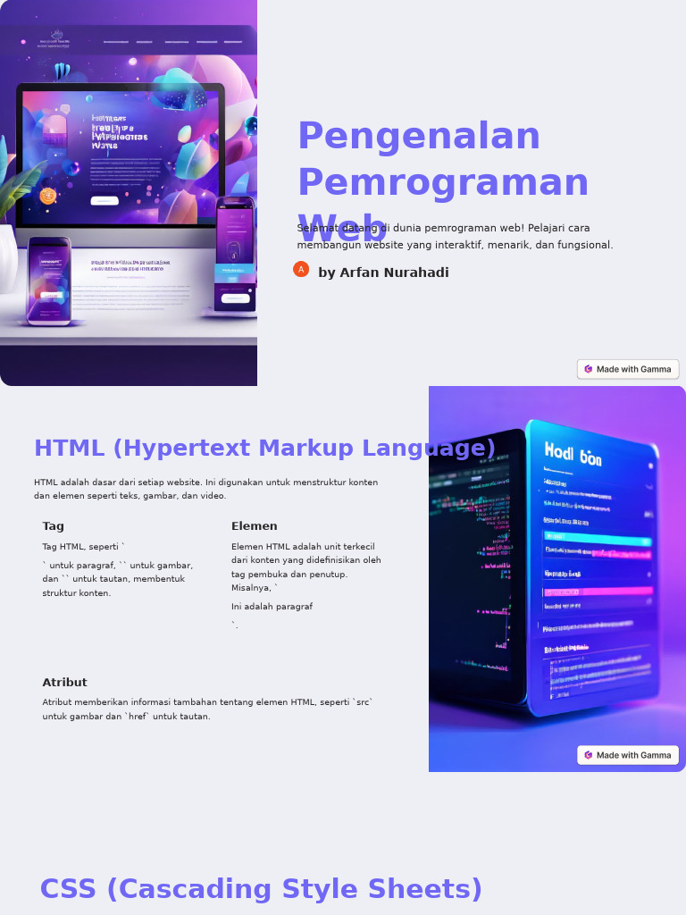 Pengenalan Pemrograman Web | PDF