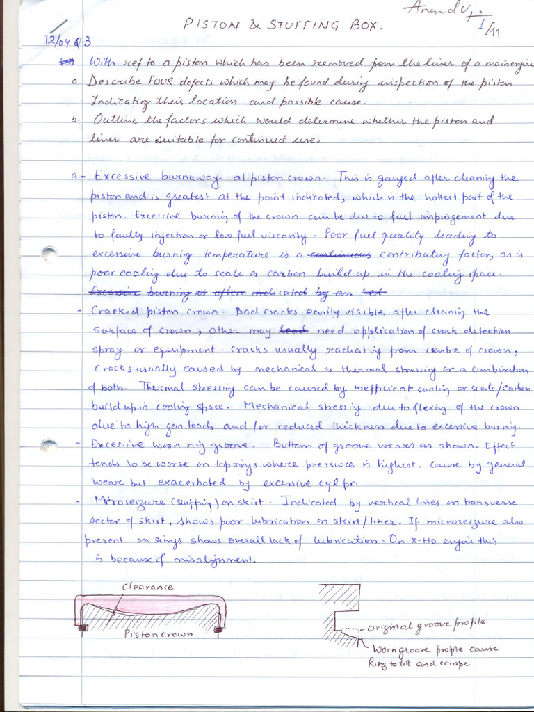 Piston and Stuffing Box | PDF