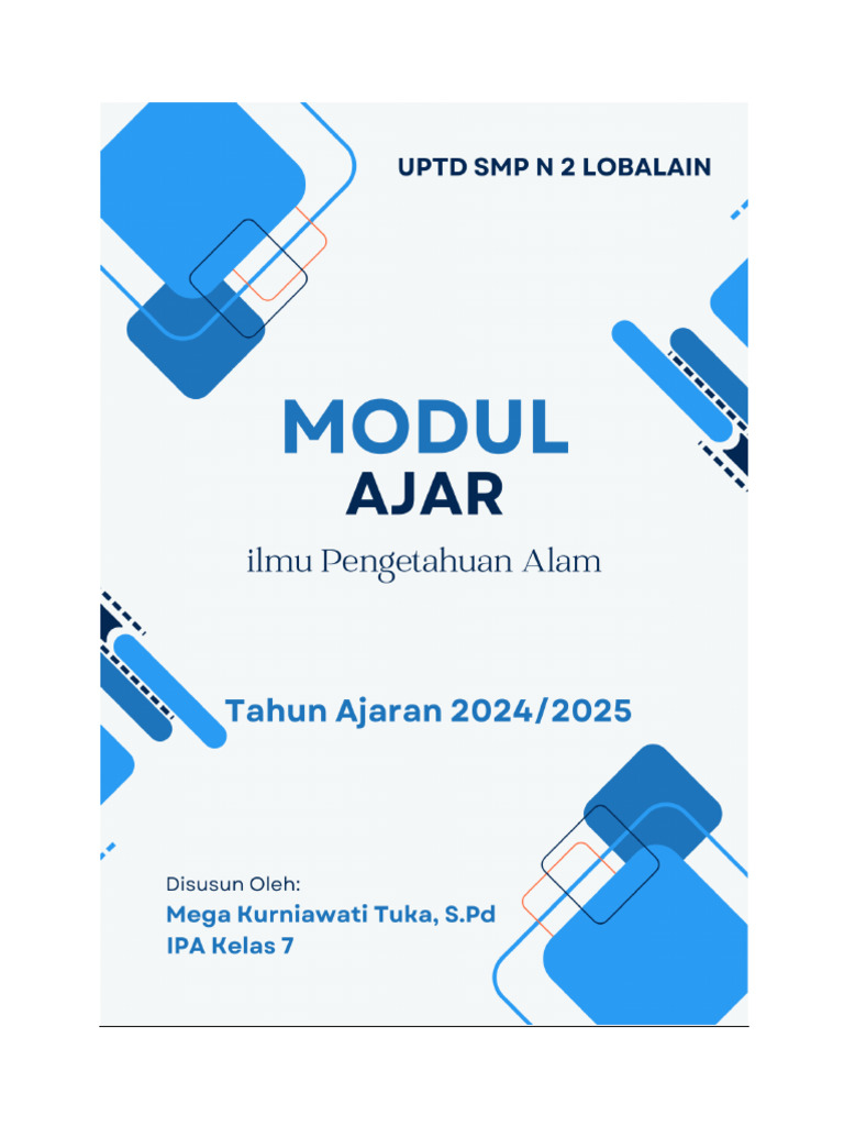 MODUL AJAR GEMINI Mega Tuka IPA Kelas 7 KOMBEL BERSAMA IBU AYU | PDF