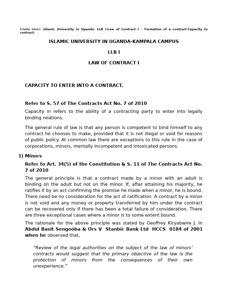 Capacity Notice | PDF | Tort | Legal Liability