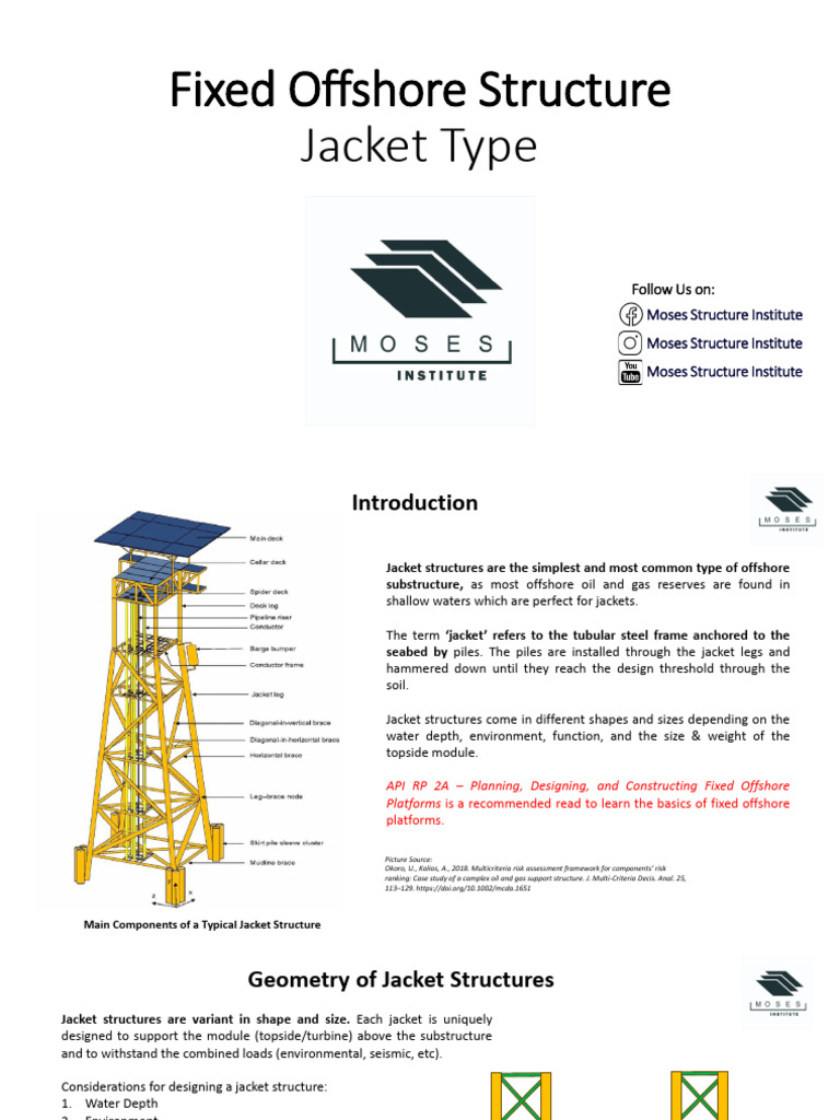Jacket Type Offshore Structures | PDF | Deep Foundation | Offshore Wind Power