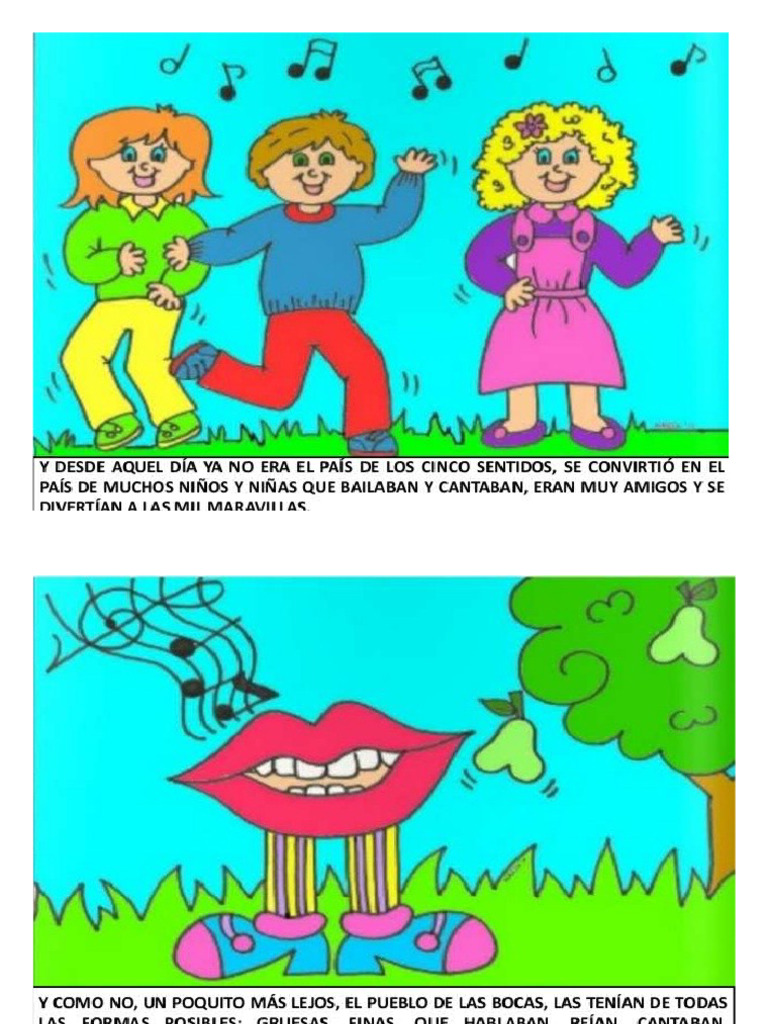 Cuento El Pais de Los Cinco Sentidos | PDF