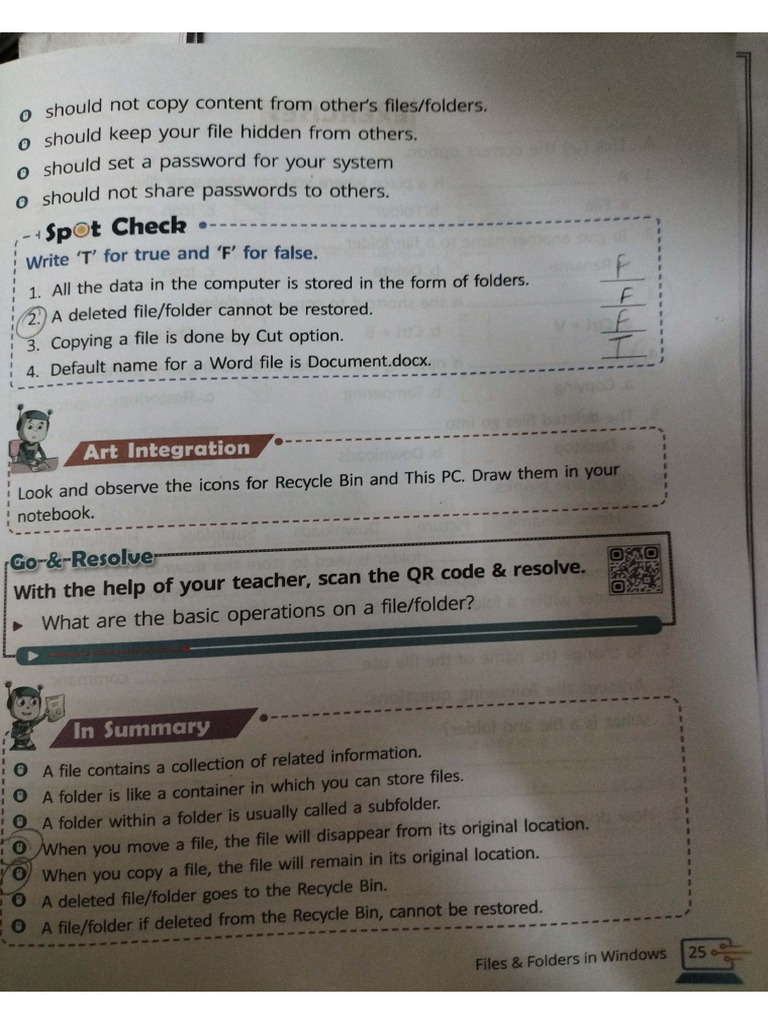 Class 4 Back Ex Mid Term | PDF