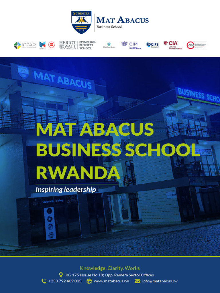 Company Profile - MAT ABACUS Business School Rwanda | PDF | Leadership ...