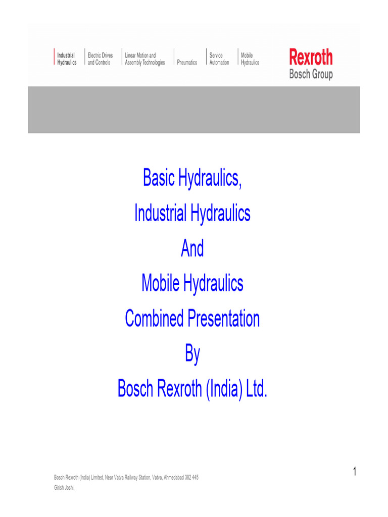 BasicHyd. Indl - Hyd. Mob - Hyd.presentation | PDF