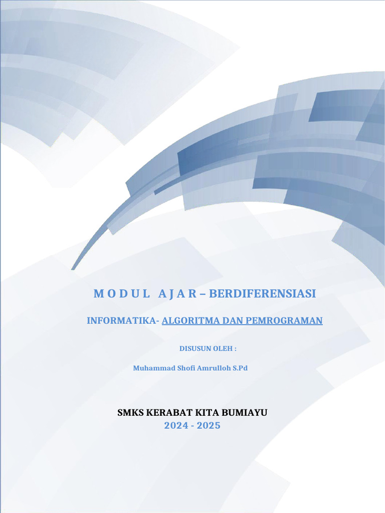 Contoh Modul Ajar Berdiferensiasi | PDF | Seni