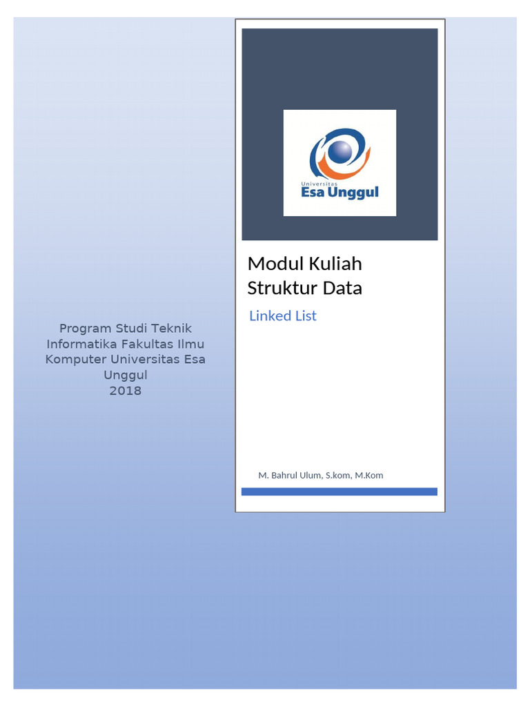 Modul Struktur Data-Linked List | PDF
